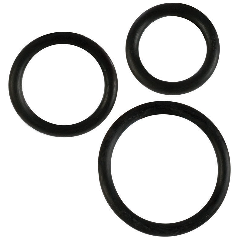 Rubber Ring Black 3pc Set – Vybrant Keene